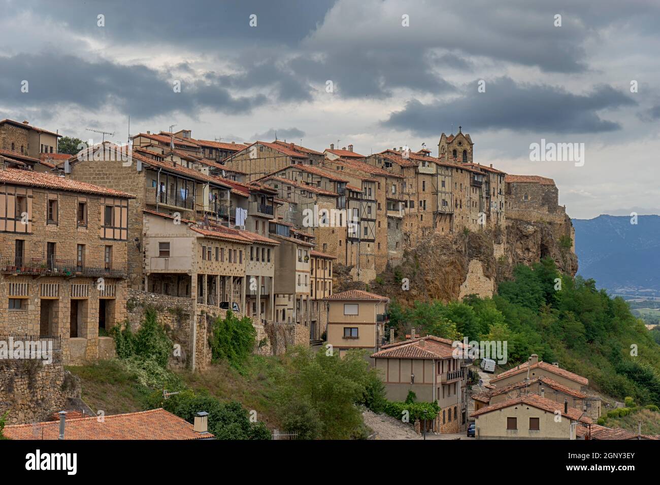 beautiful medieval municipality of Frias in the province of Burgos ...