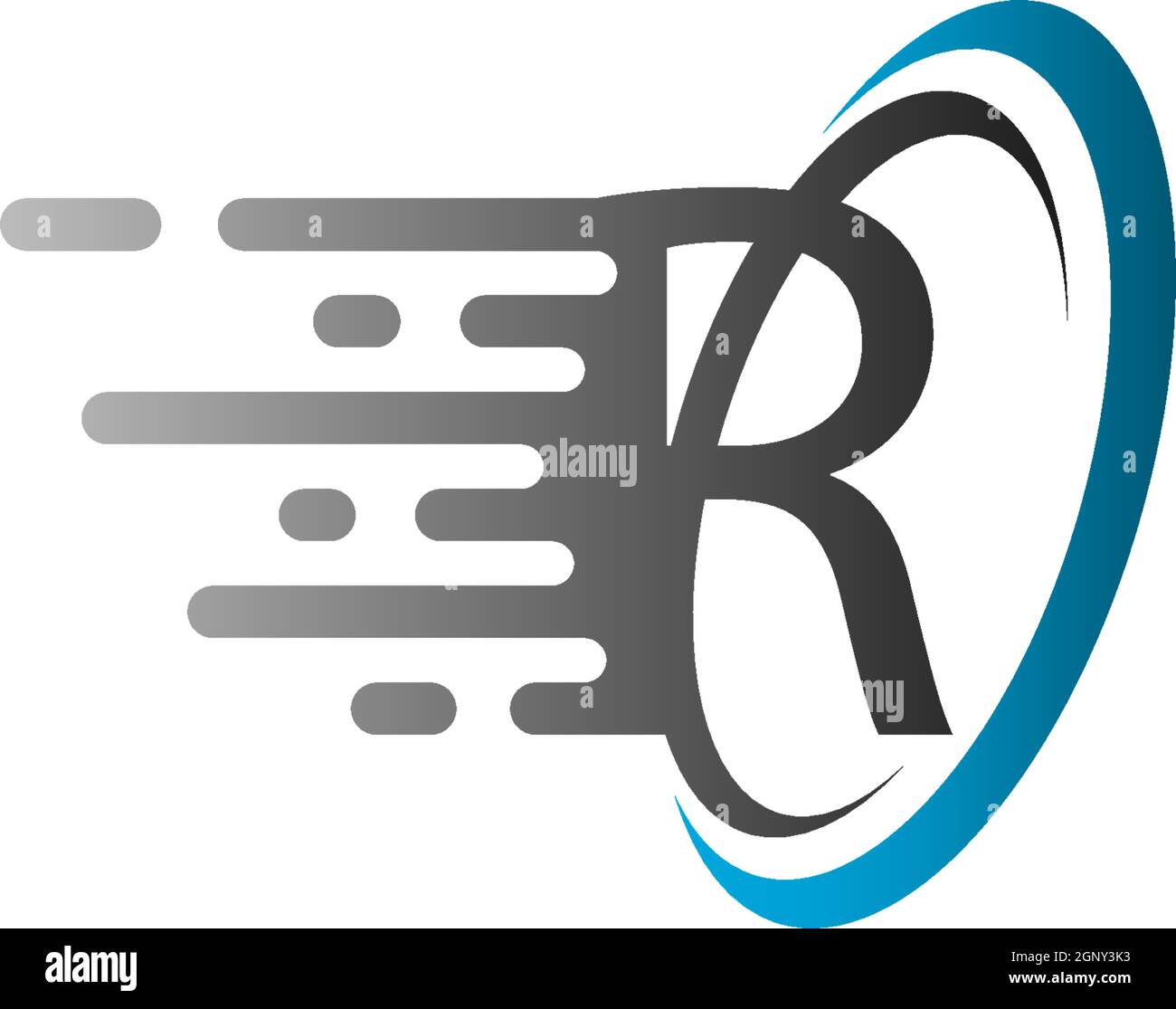 R Letter Speed circle Logo, Concept Letter R + Icon Speed + circle ...