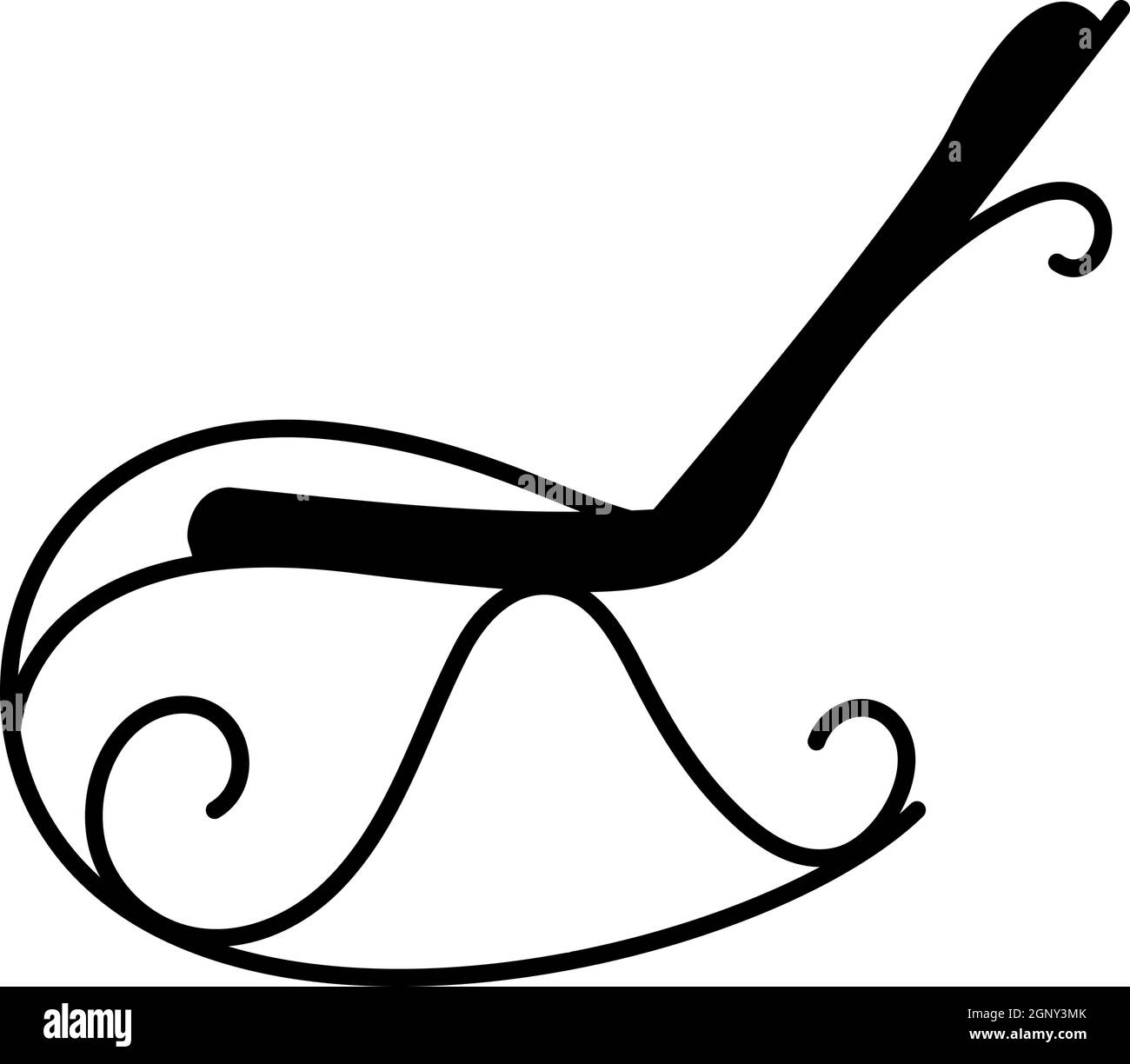 Rocking Chair Icon Stock Vector Image & Art - Alamy