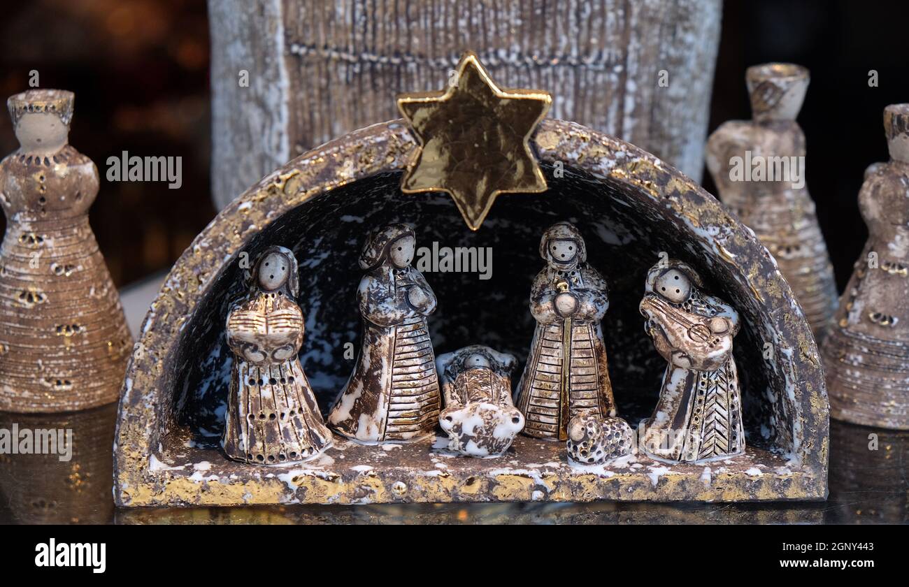 Nativity scene, creche, or crib, is a depiction of the birth of Jesus ...
