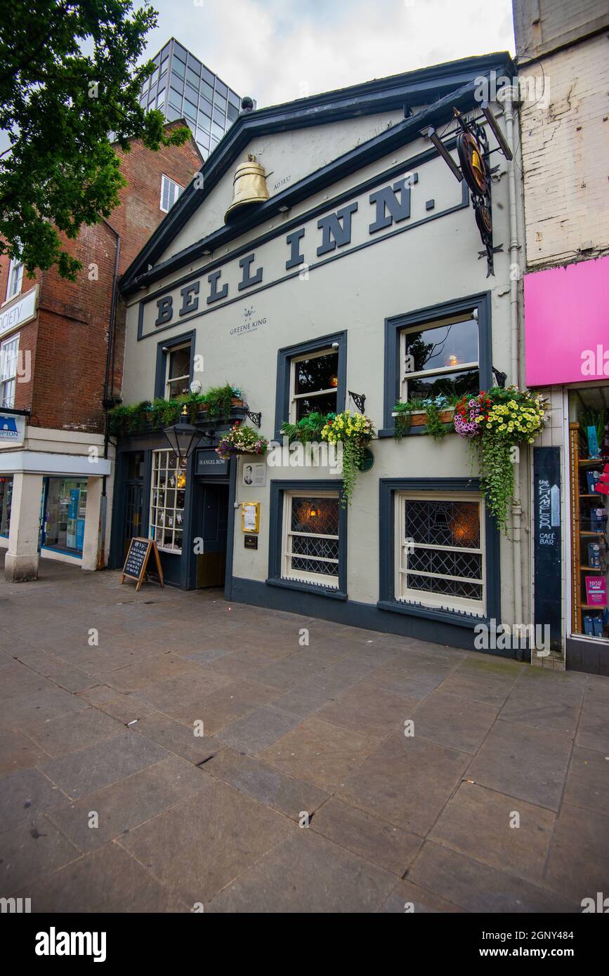 The Bell Inn a pub in central Nottingham Stock Photo - Alamy