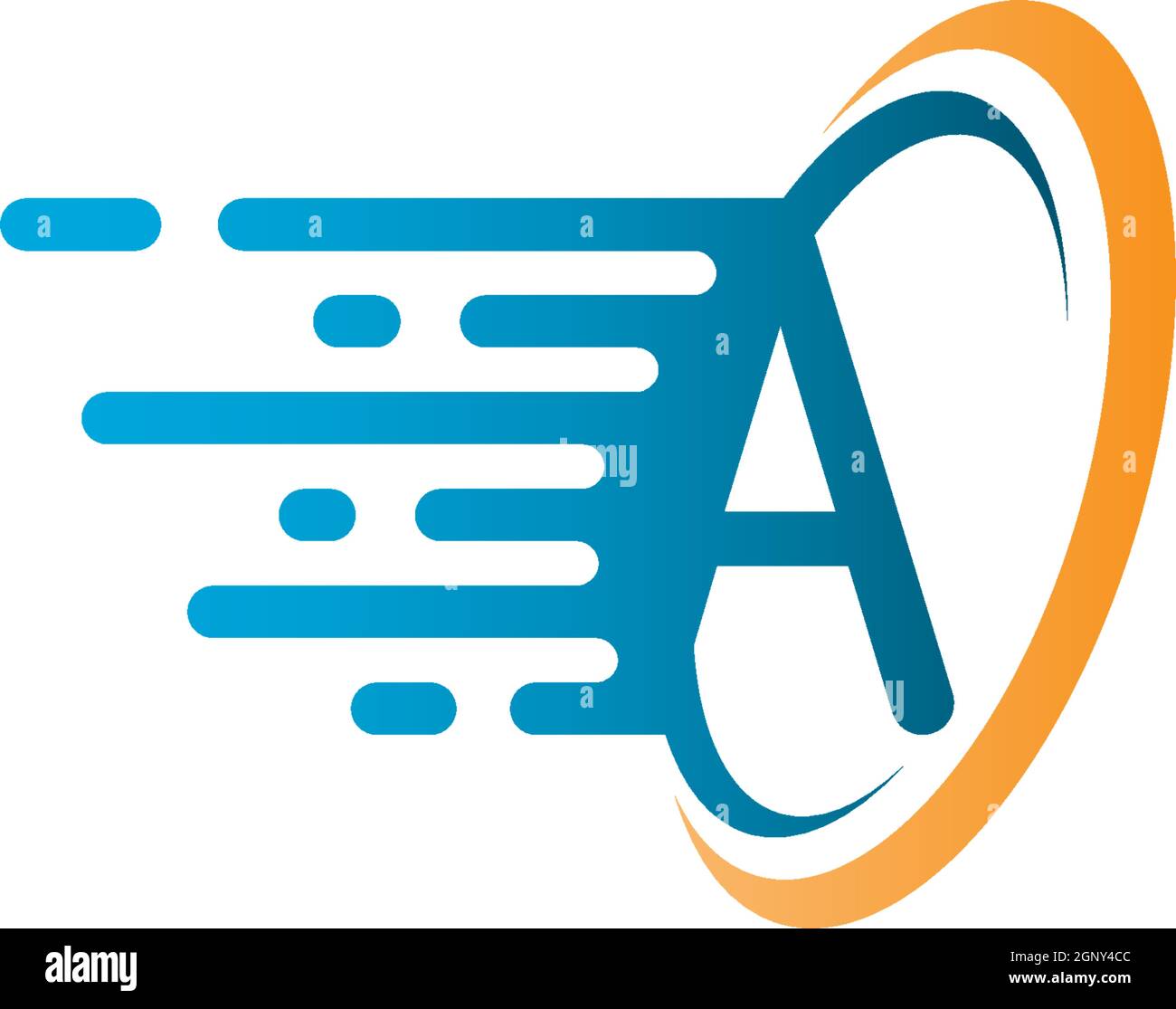 A Letter Speed circle Logo, Concept Letter A + Icon Speed + circle ...