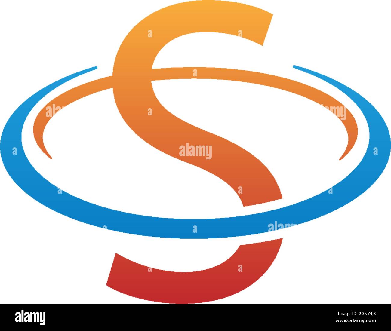 S Letter circle Logo, Concept Letter S + icon circle illustration Stock ...