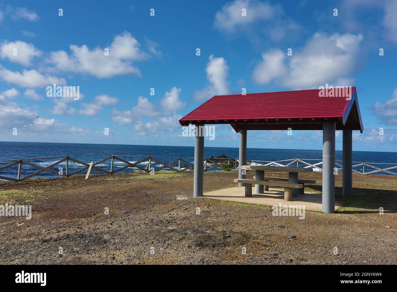 Azores (Portugal) coastline landscape of the island of Sao Miguel ...