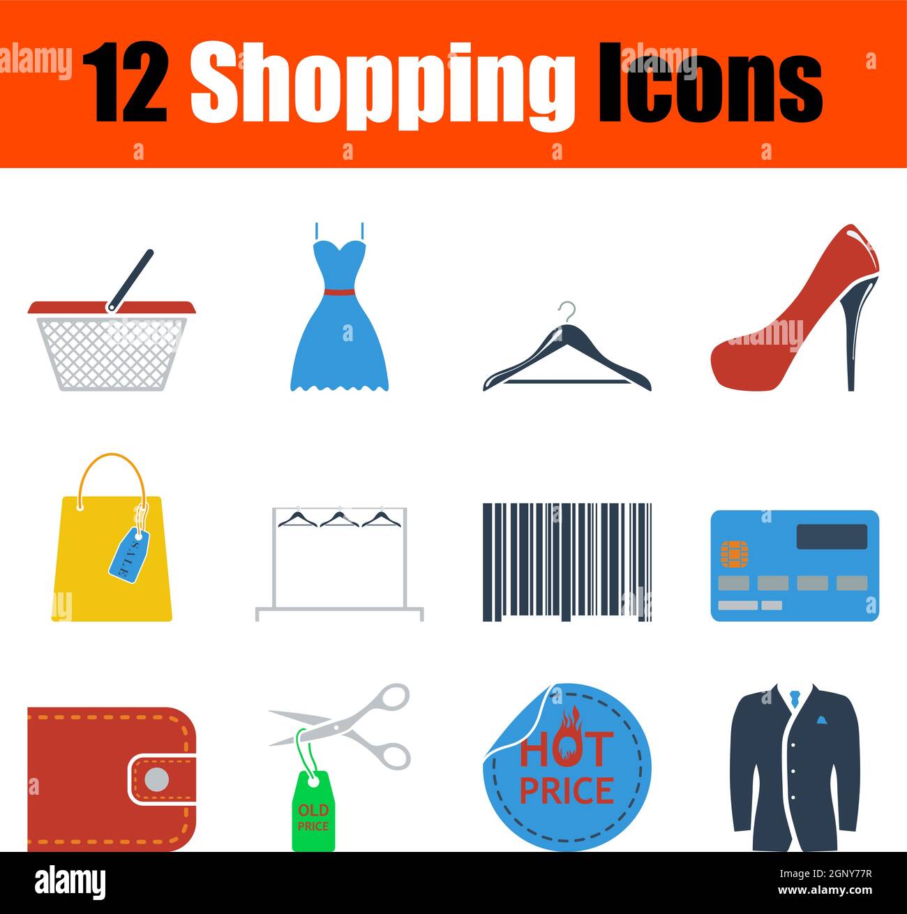 Shopping tag label cart Stock Vector Images - Alamy