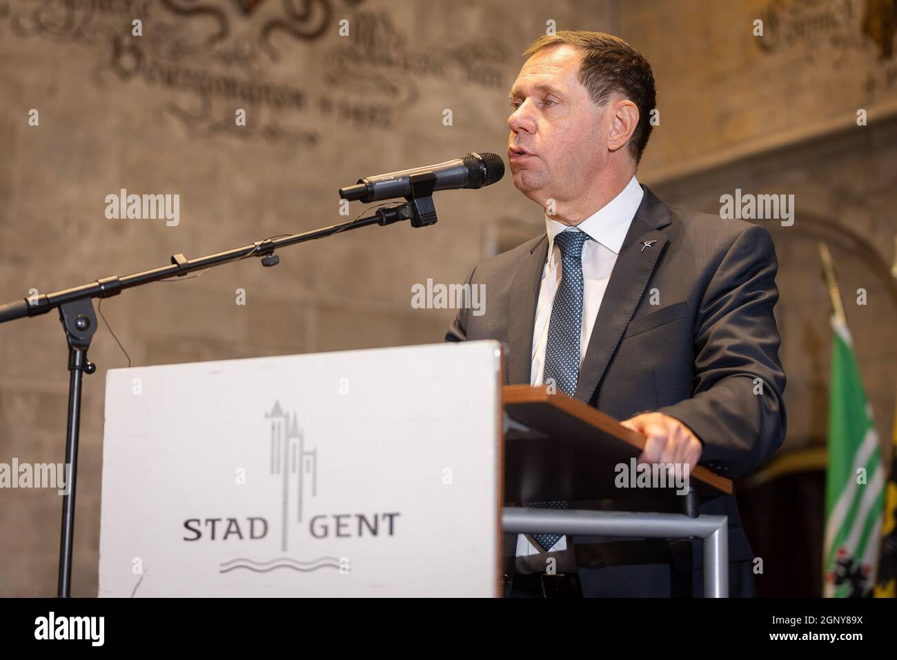 ArcelorMittal CEO Europe Geert Van Poelvoorde pictured during an ...