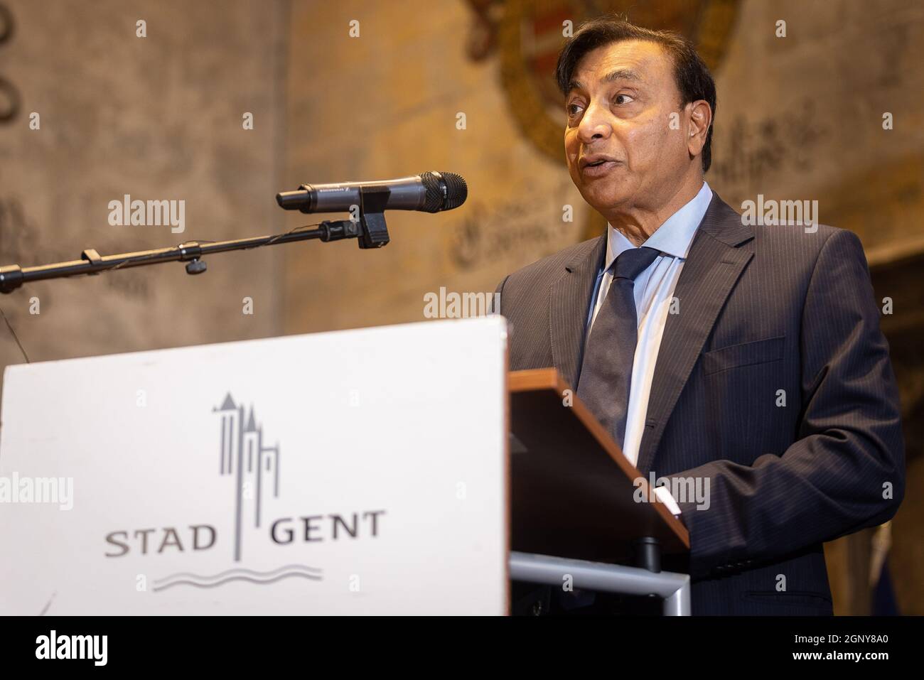 ArcelorMittal CEO Lakshmi Mittal pictured during an academic session ...