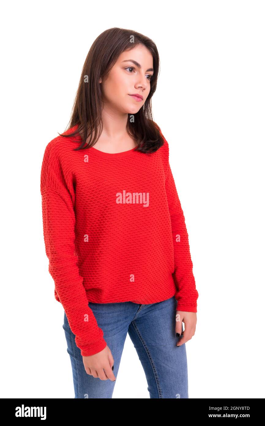 Sad woman Cut Out Stock Images & Pictures - Alamy