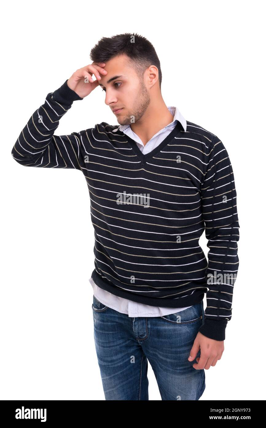 Troubled young man hi-res stock photography and images - Alamy