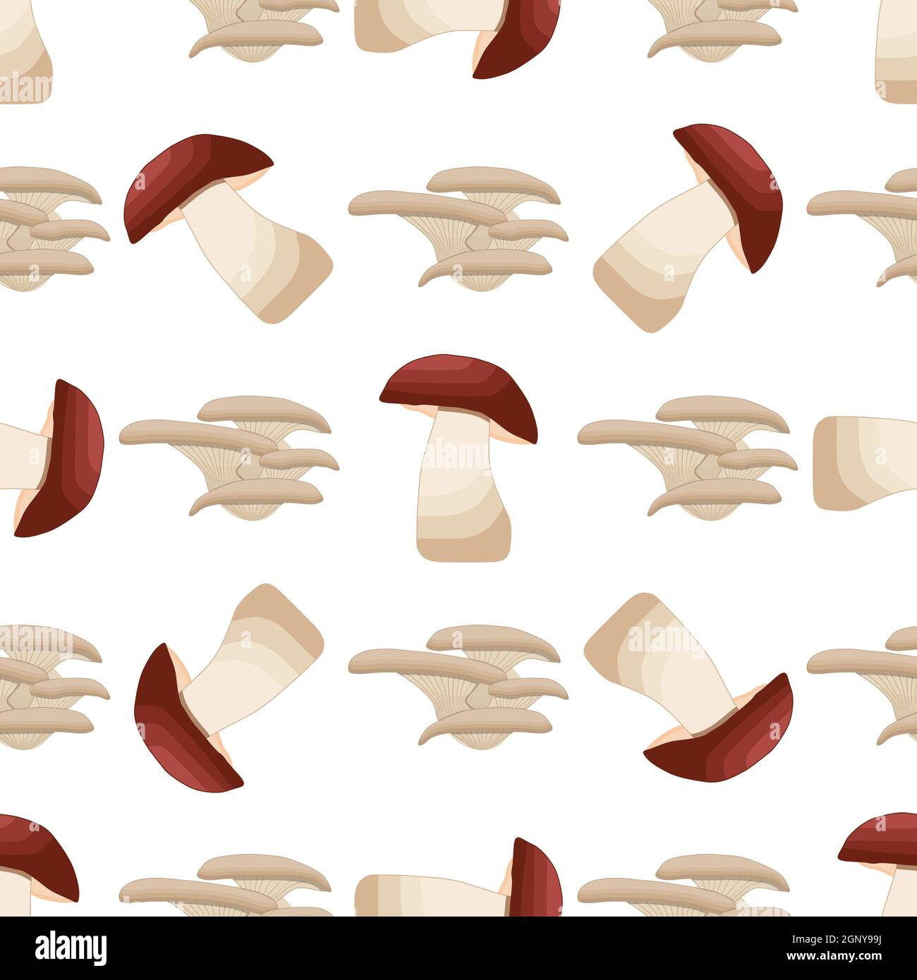 Brown mushroom cap plant Stock Vector Images - Alamy