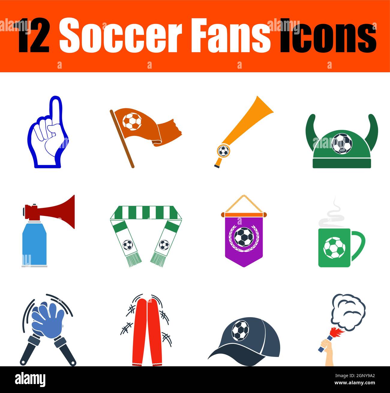 Soccer match fans Stock Vector Images - Alamy
