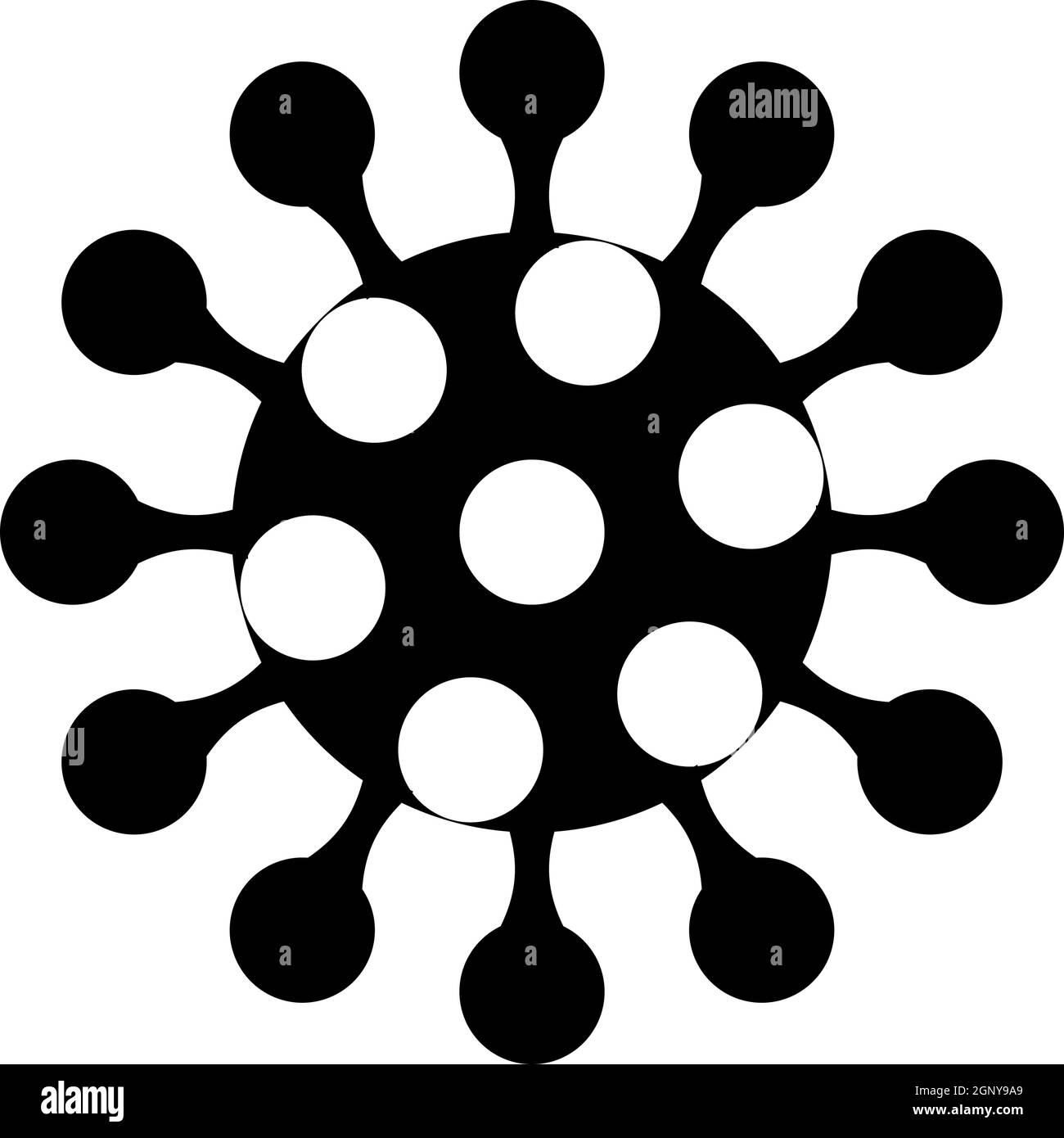 Coronavirus Molecule Icon Stock Vector Image & Art - Alamy