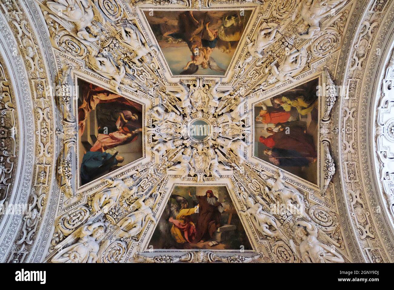 Fragment of the dome in the Chapel of Saint Ann, Salzburg Cathedral ...