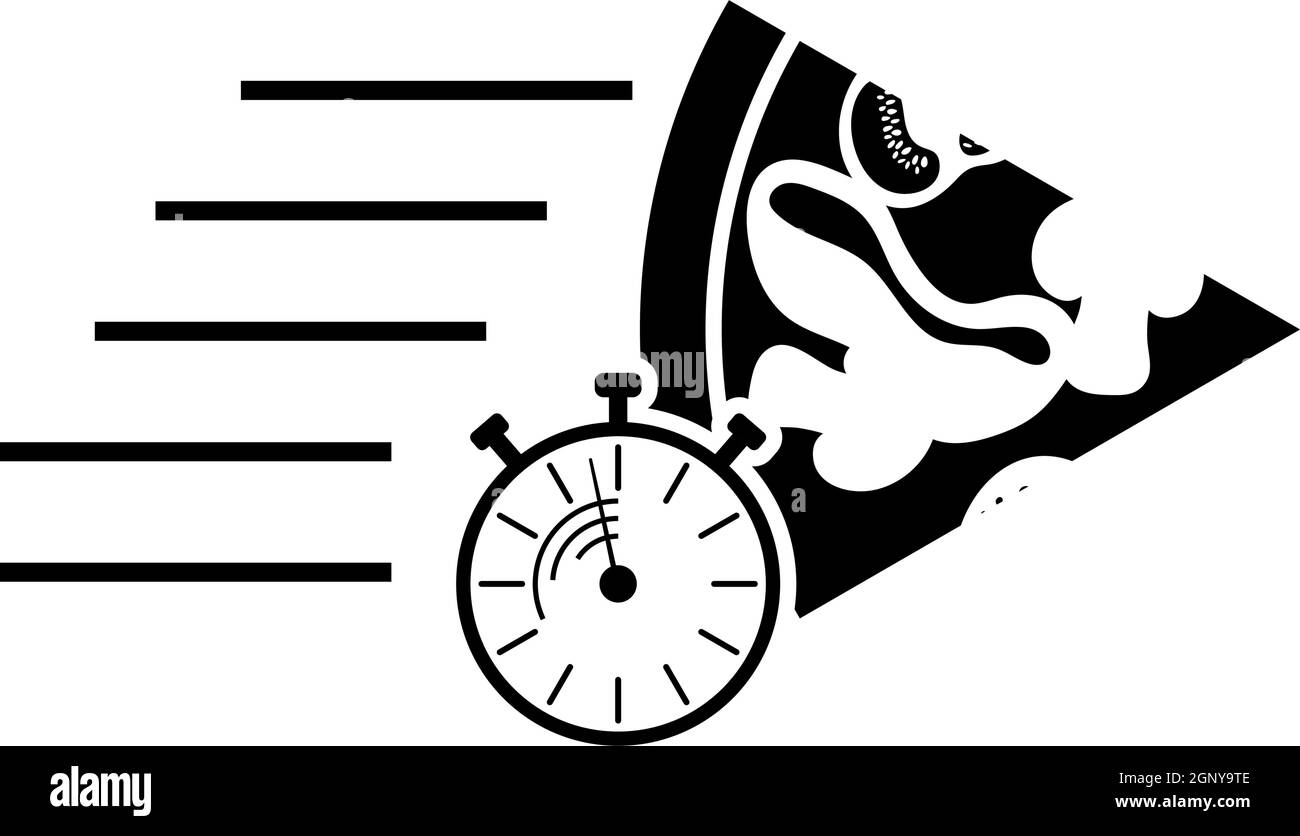 Concept delivery service online Black and White Stock Photos & Images ...