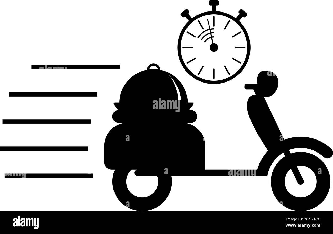 Scooter transport vehicle glyph Stock Vector Images - Alamy