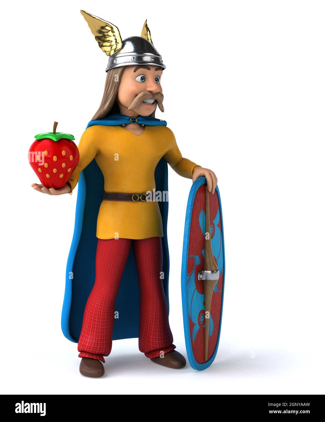 Fun gaulois - 3D Illustration Stock Photo - Alamy