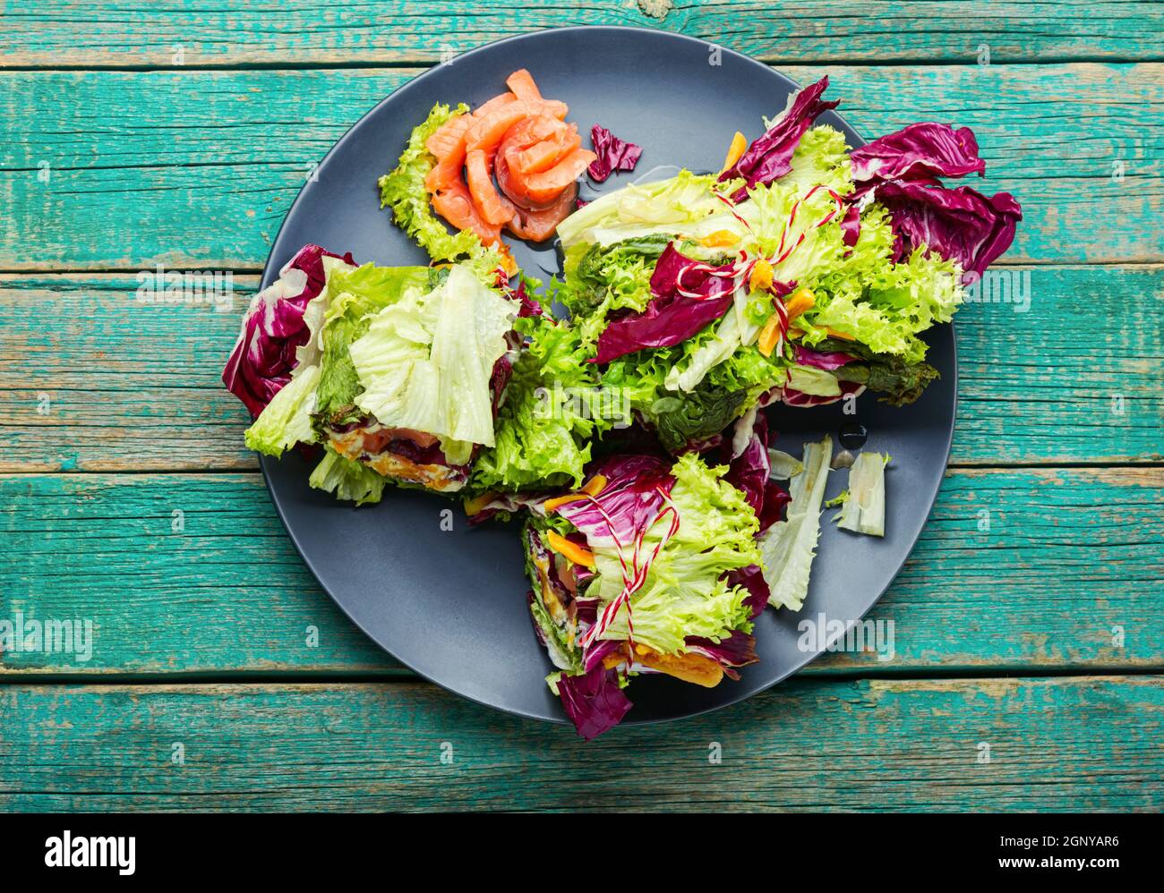 Lollo rossa leaves hi-res stock photography and images - Alamy