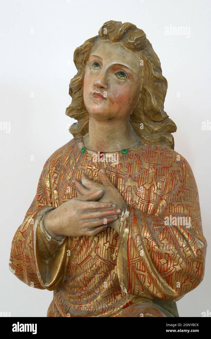 Angel, statue in Church of St. Matthew the Apostle and Evangelist in ...