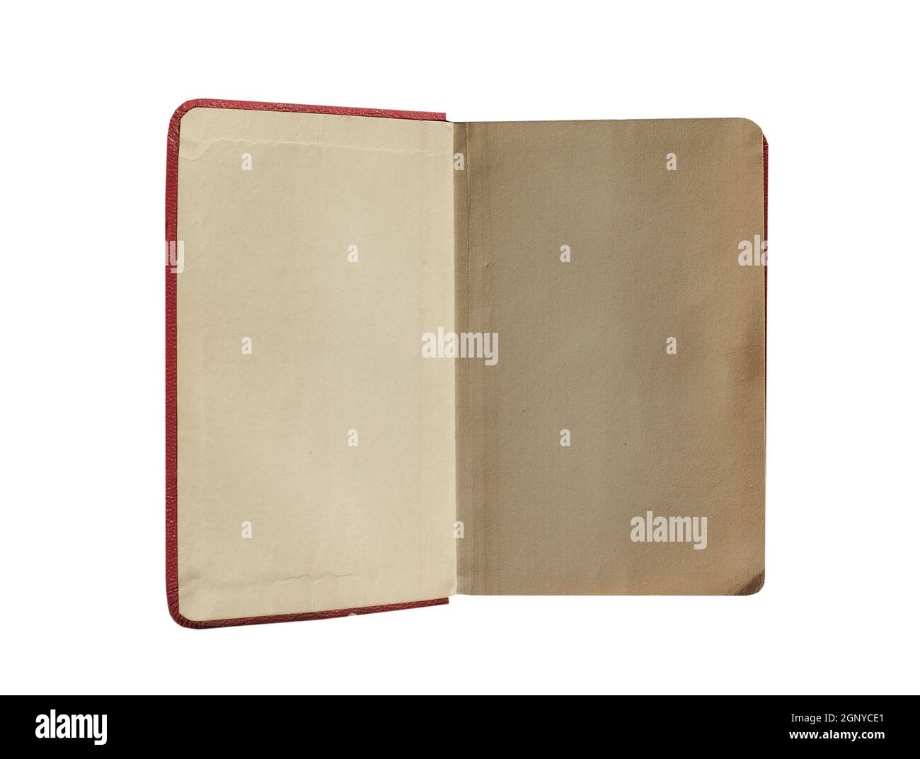 blank open book double page isolated over white Stock Photo - Alamy