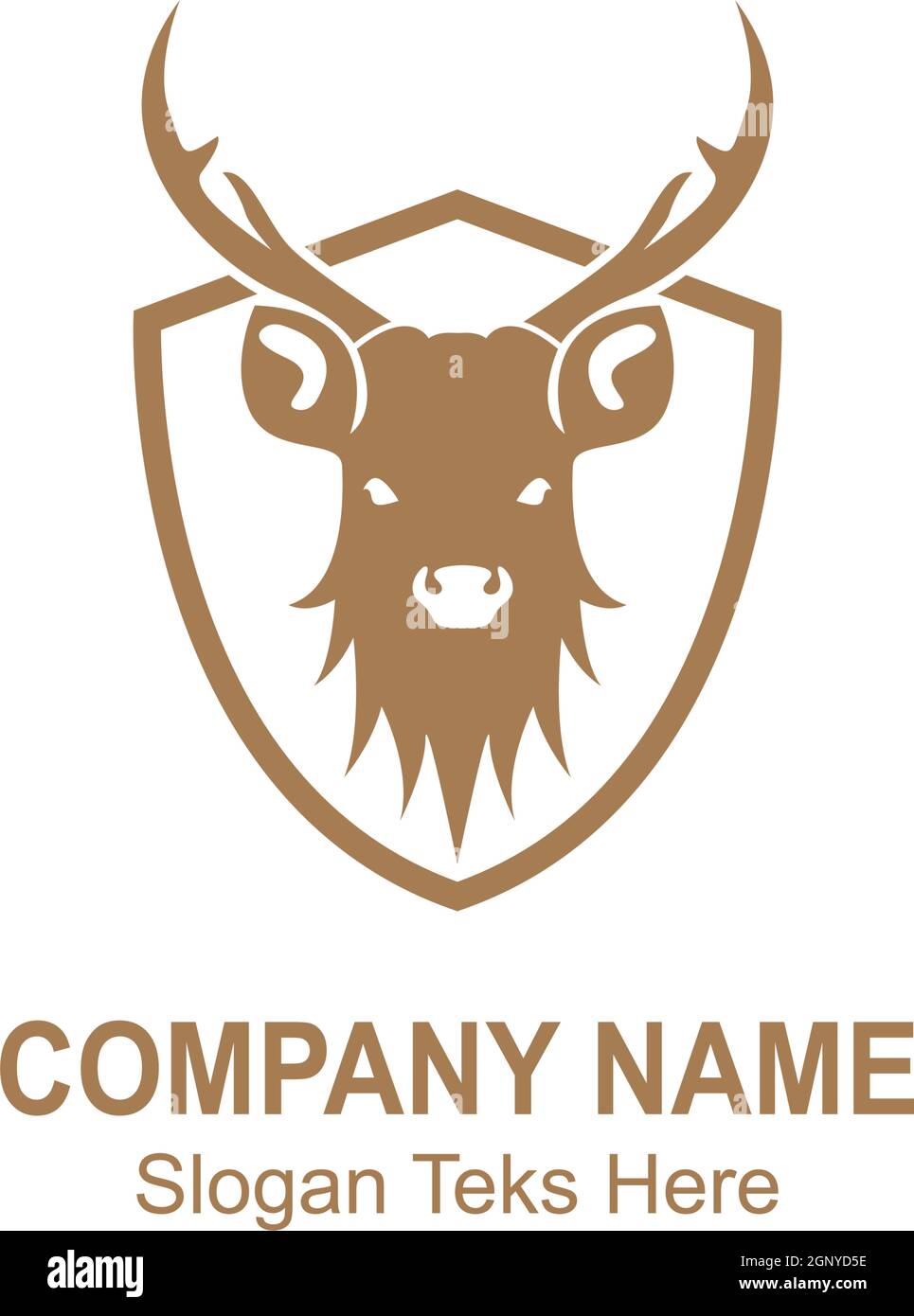 Deer logo icon illustration design vector Stock Vector Image & Art - Alamy