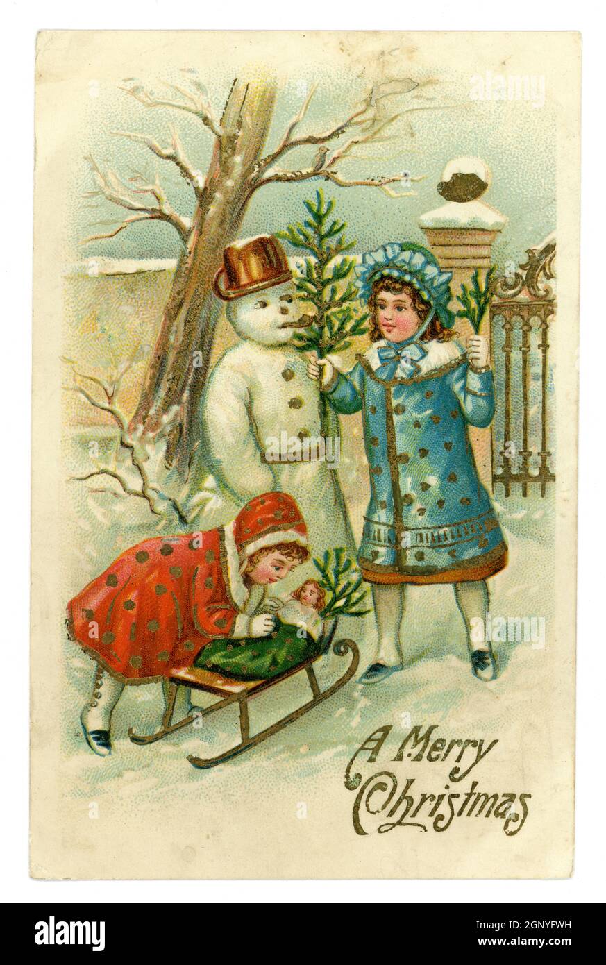 Vintage edwardian edwardians victorian victorians christmas card cards ...