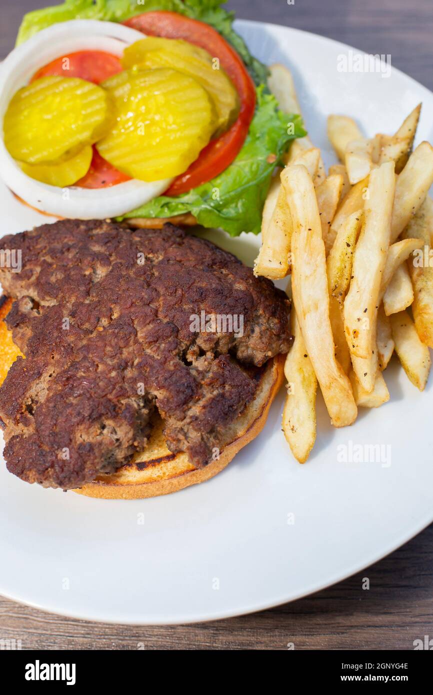 Well Done Hamburger
