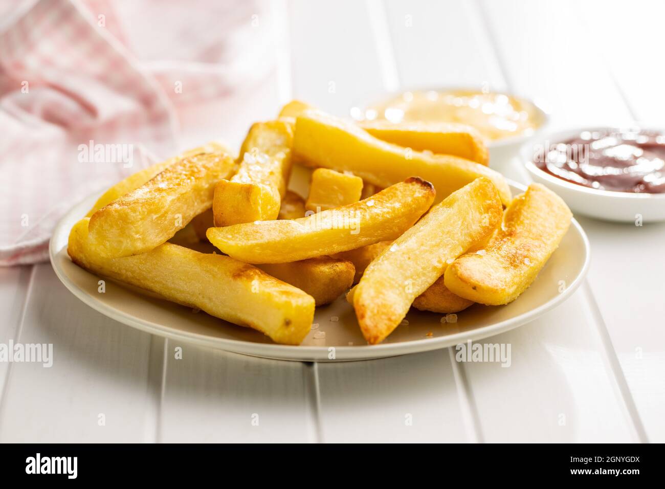 Big french fries hi-res stock photography and images - Alamy