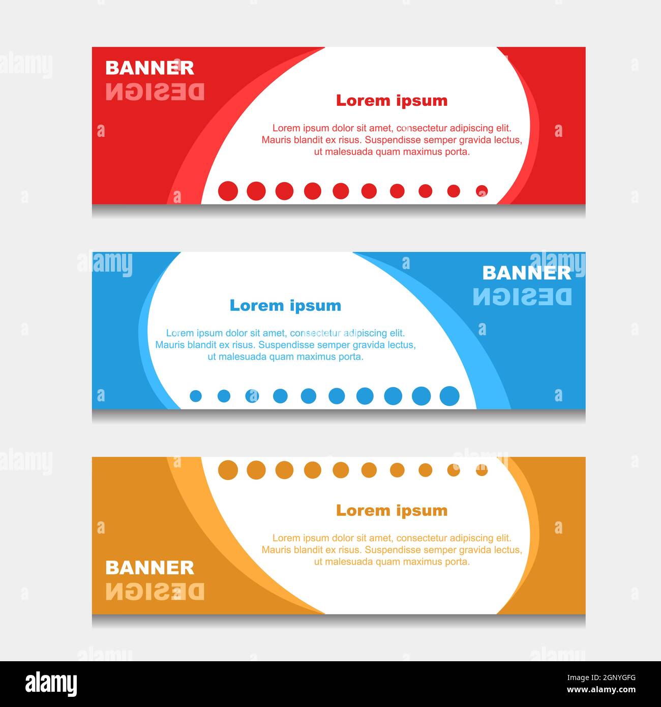 Set of Design Banner Web Template. can be Used for Workflow Layout ...