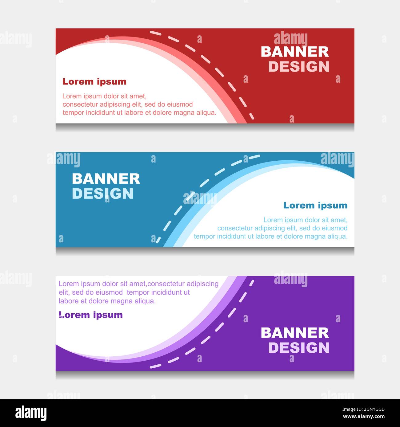 Set of Design Banner Web Template. can be Used for Workflow Layout ...