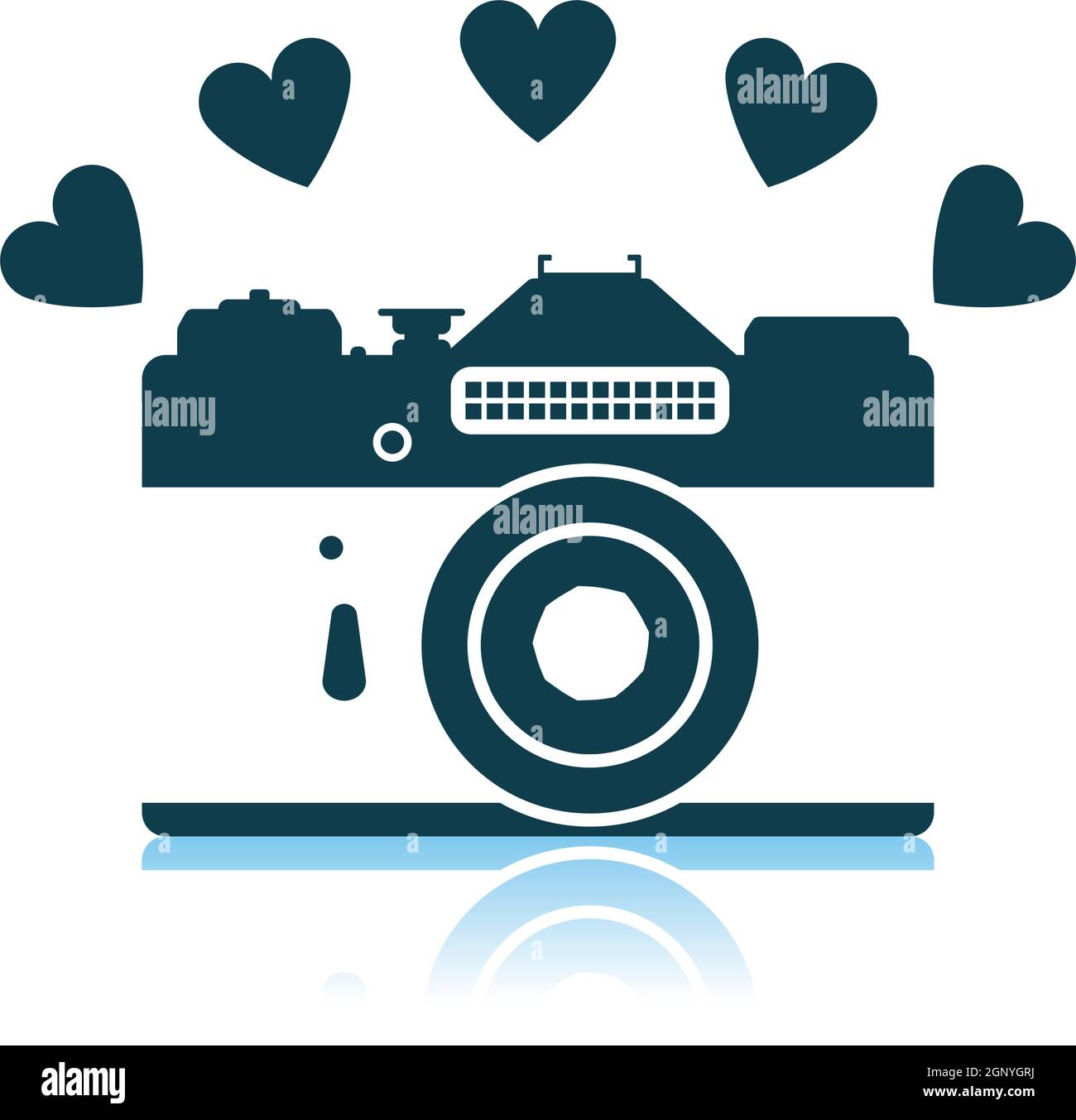 Camera icon black and blue icon Stock Vector Images - Alamy