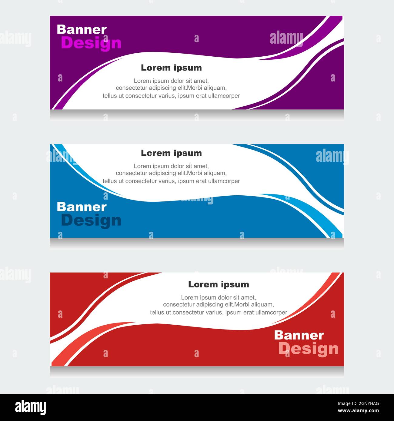 Set of Design Print Banner or Web Template. can be Used for Workflow ...