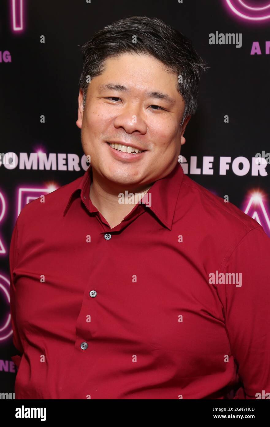 New York, NY, USA. 27th Sep, 2021. Wilson Chin arrives at the opening ...
