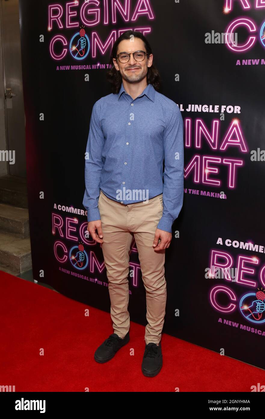 New York, NY, USA. 27th Sep, 2021. Wesley Taylor arrives at the opening ...