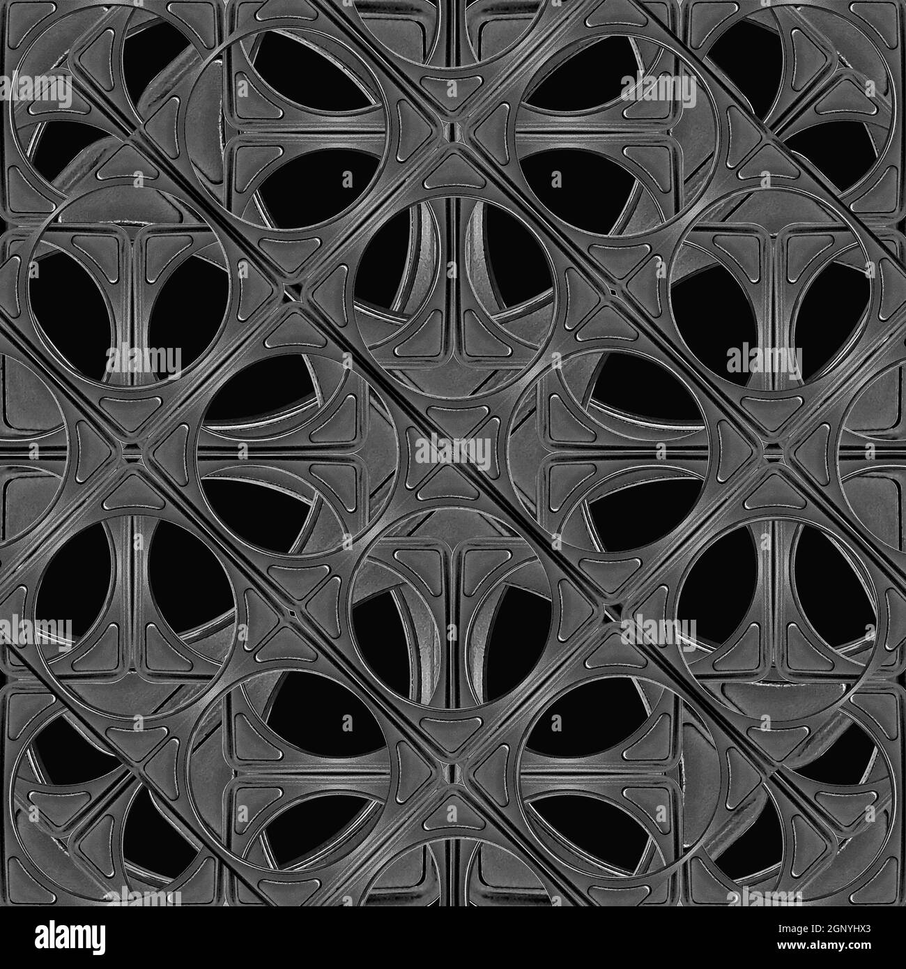 Grey colors modern interlace geometric seamless pattern mosaic Stock ...
