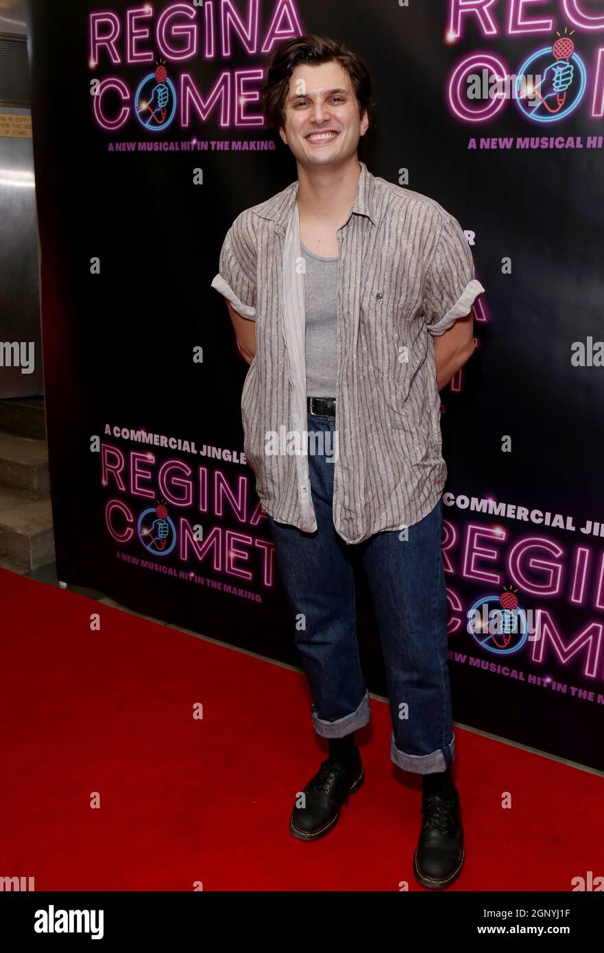 New York, NY, USA. 27th Sep, 2021. Alex Boniello arrives at the opening ...