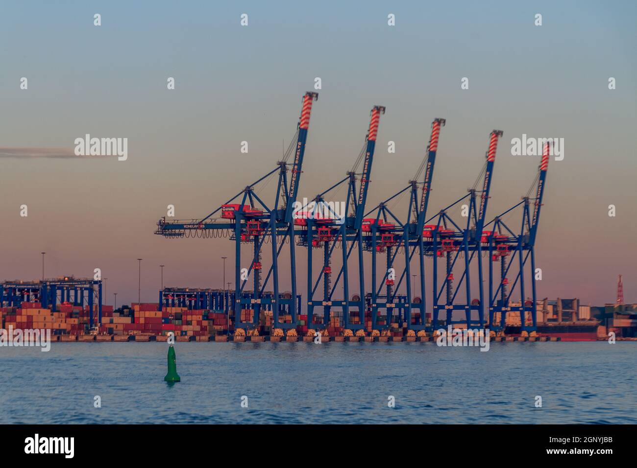 Beautiful view of the port aquatory in Klaipeda, Lithuania Stock Photo ...