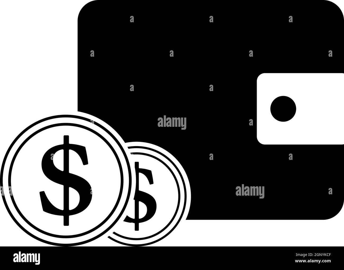 Golden coins set in Black and White Stock Photos & Images - Alamy