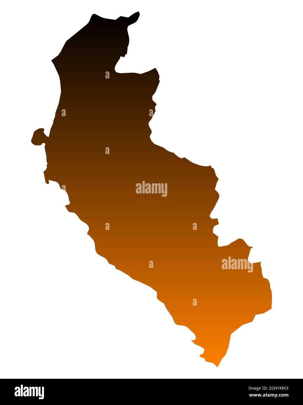 Map of Ica Stock Photo - Alamy