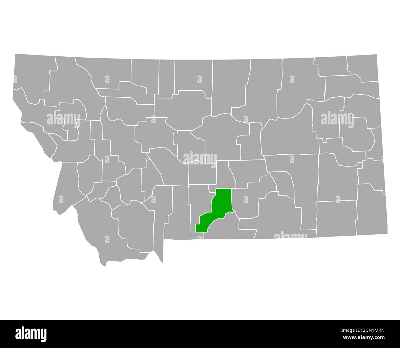 Map of Stillwater in Montana Stock Photo - Alamy