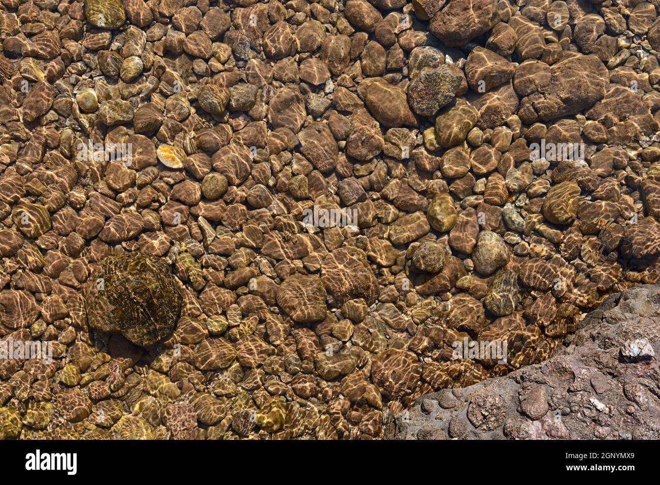 Sea stones in the ocean close background Stock Photo - Alamy