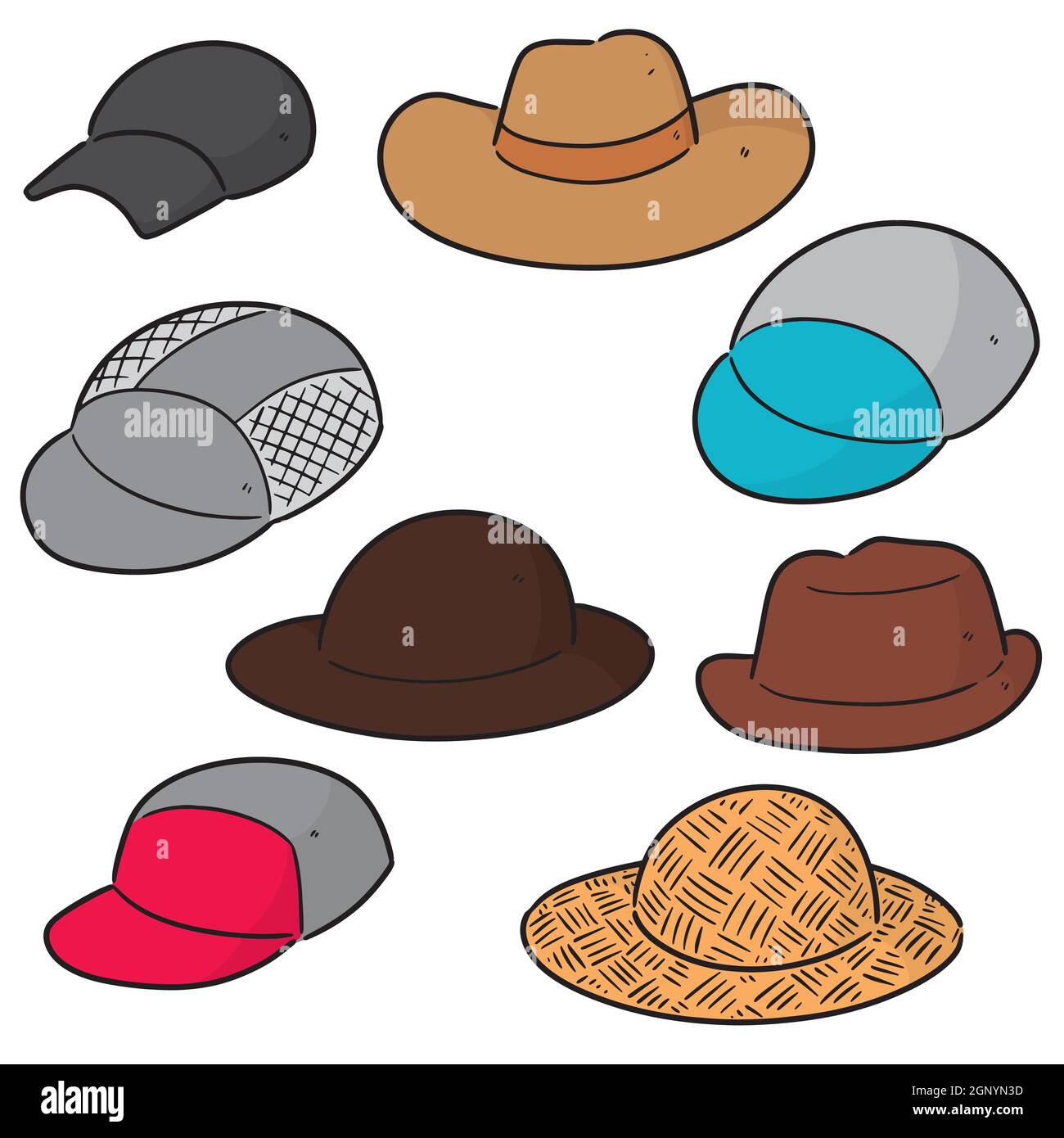 Hand drawn top hat Stock Vector Images - Alamy