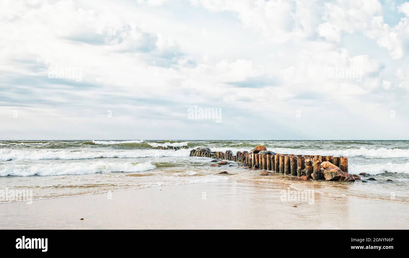 Old Groin Water Breaker Sea High Resolution Stock Photography and ...