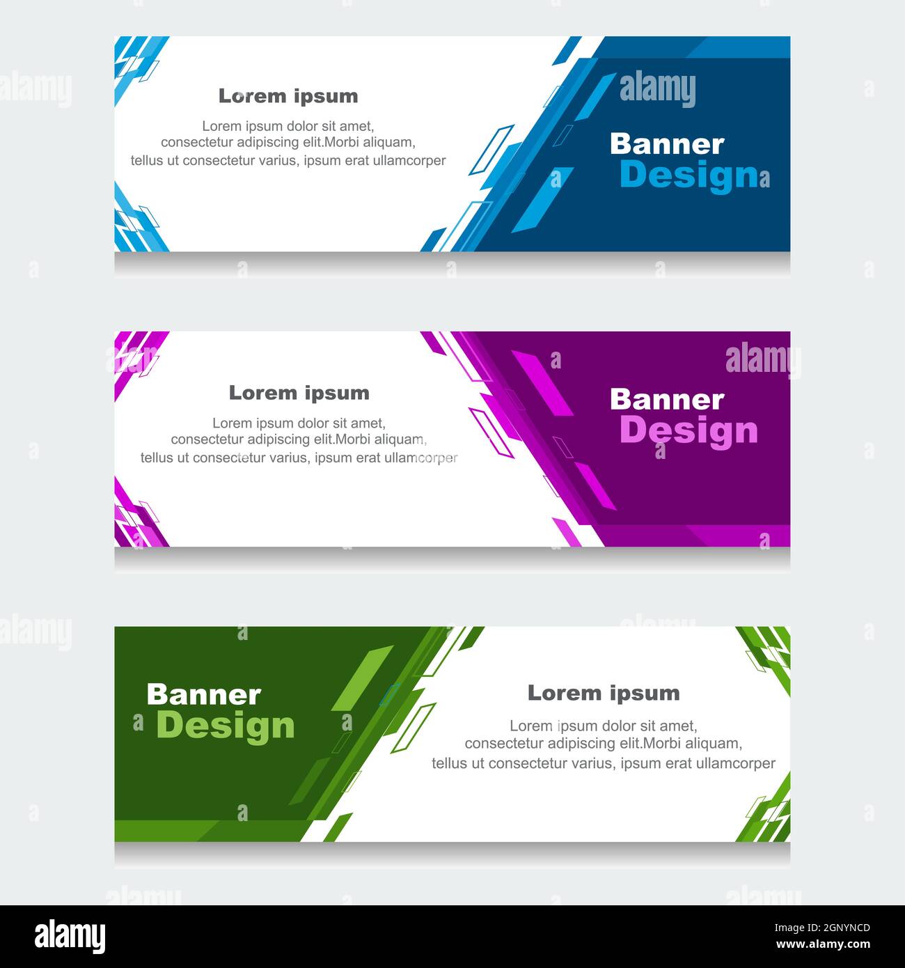 Set of Design Print Banner or Web Template. can be Used for Workflow ...