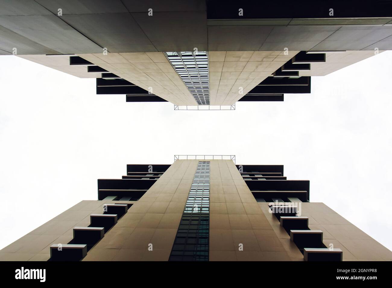 Modern architecture apartment building into sky view Stock Photo - Alamy