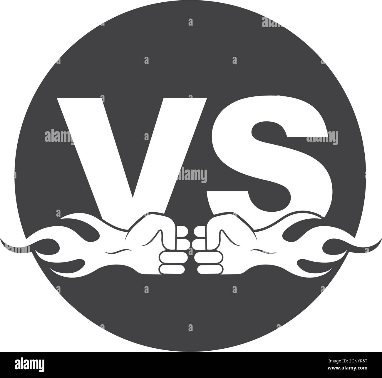 Vs letters vector design Black and White Stock Photos & Images - Alamy