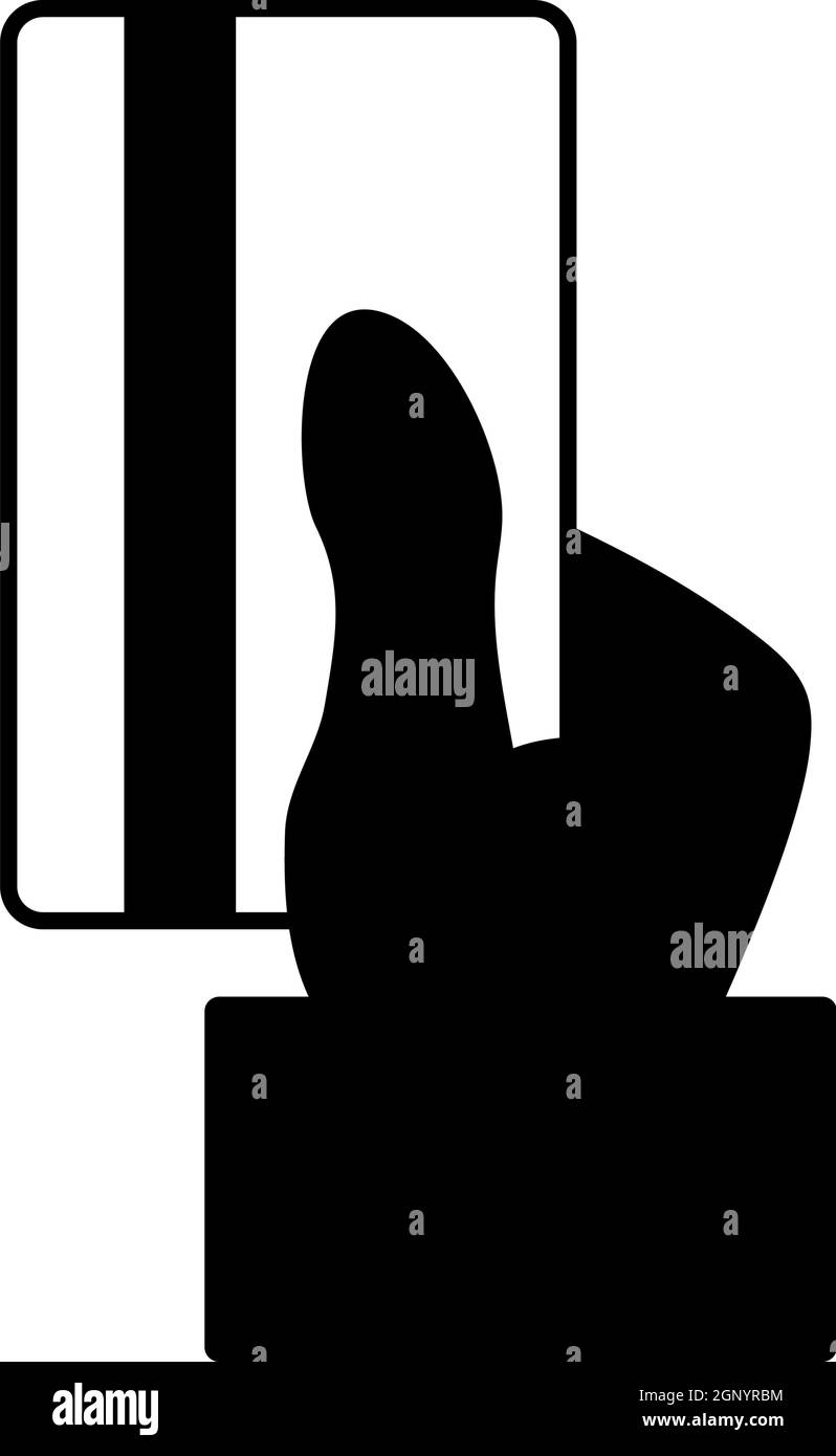 Hand Hold Crdit Card Icon Stock Vector Image & Art - Alamy