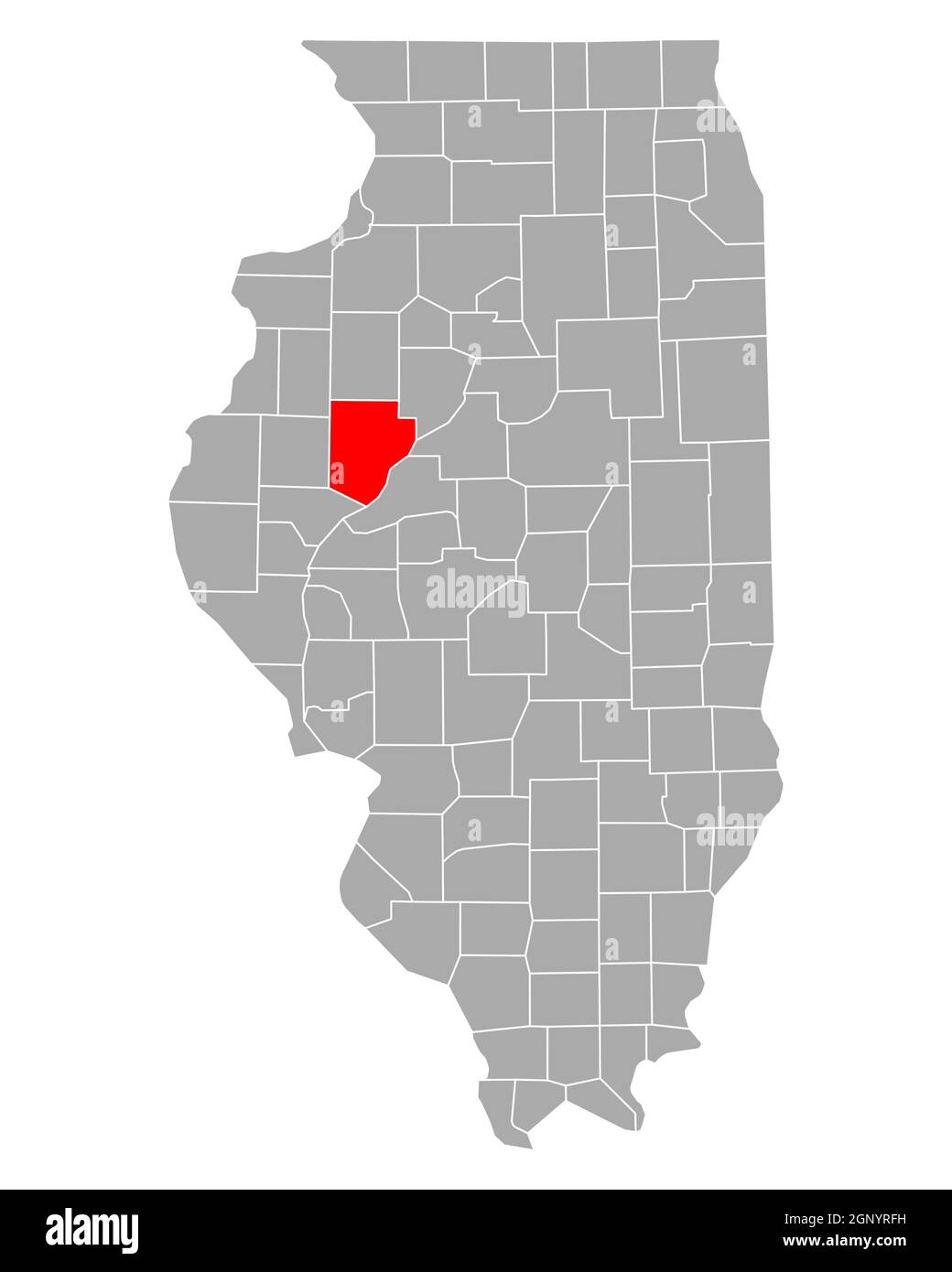 Map of Fulton in Illinois Stock Photo - Alamy