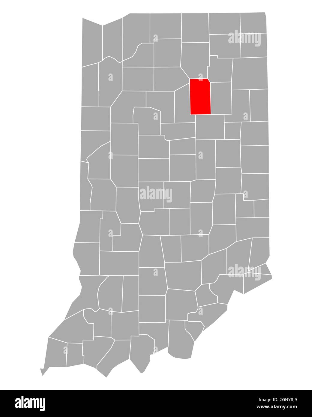 Map of Wabash in Indiana Stock Photo - Alamy