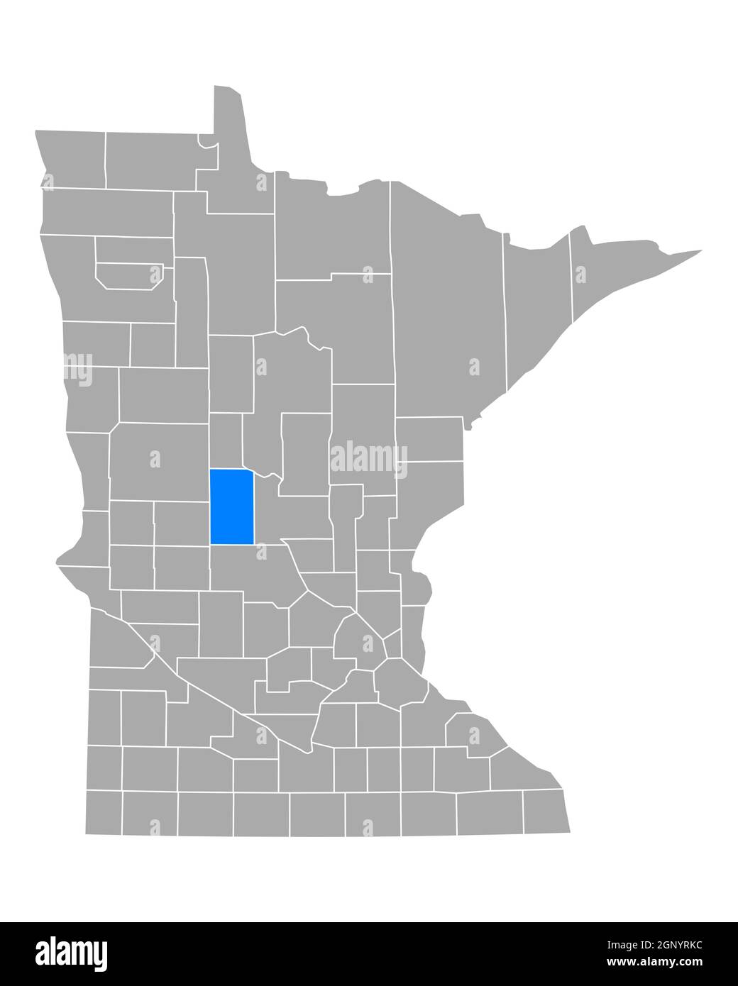 Map of Todd in Minnesota Stock Photo - Alamy