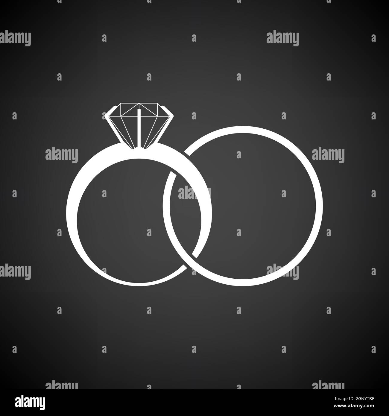 Wedding Rings Icon Stock Vector Image & Art - Alamy